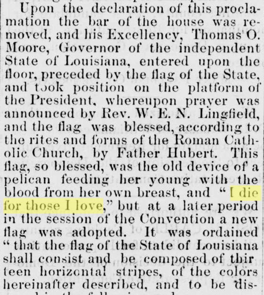 Does A Proposed Change to Louisiana’s State Motto Honor the Union ...